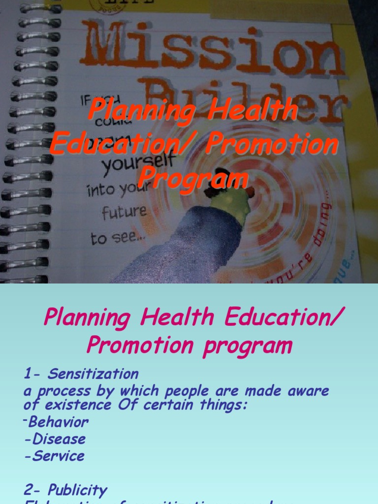 Planning Health Education/ Promotion Program | PDF | Dentistry | Human ...