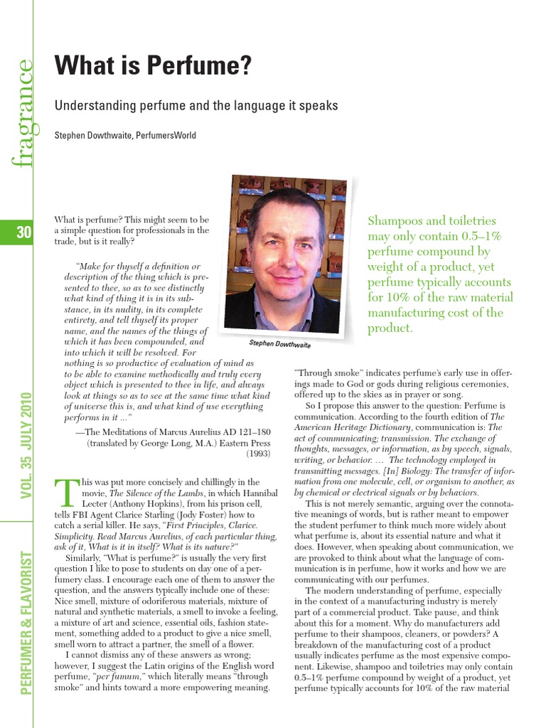 What Is Perfume?: Understanding Perfume and The Language It Speaks ...