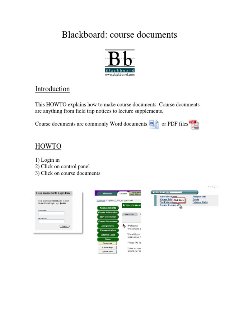 Blackboard: Course Documents | PDF | Art