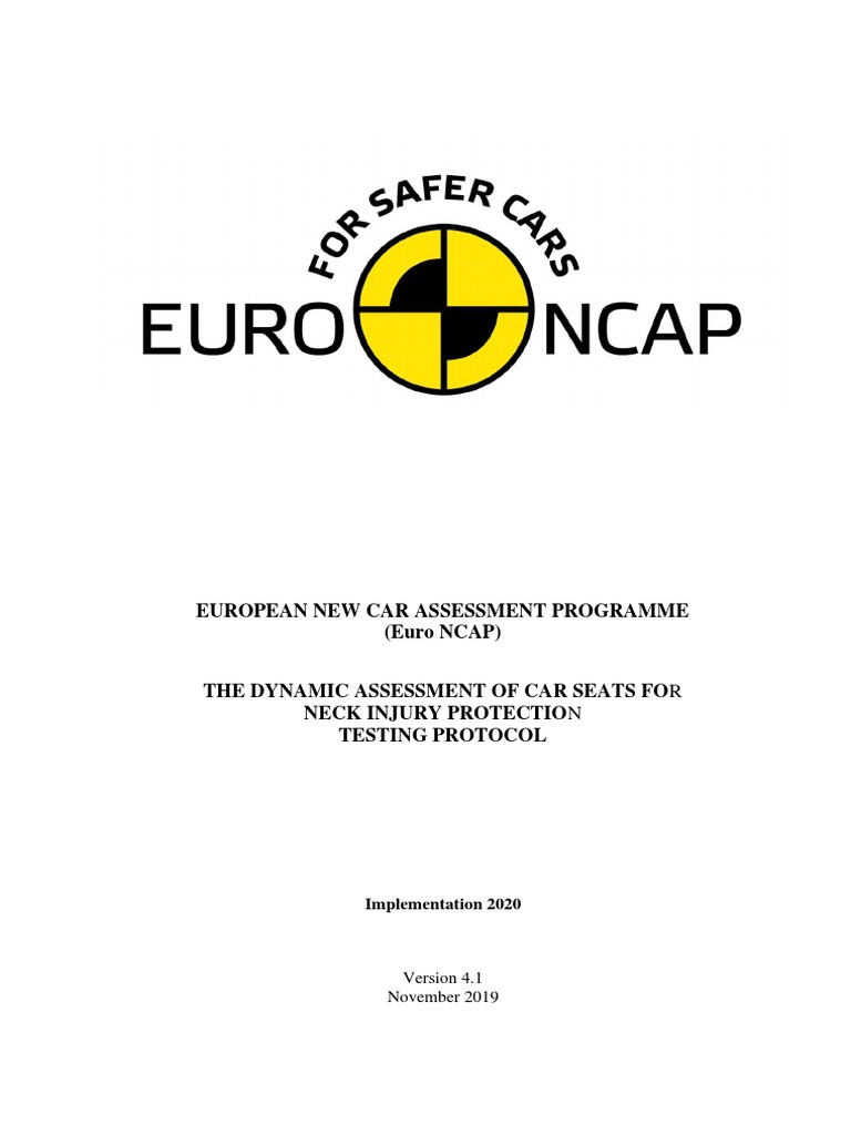 Euro Ncap Whiplash Test Protocol v41 | PDF | Vehicles | Nature