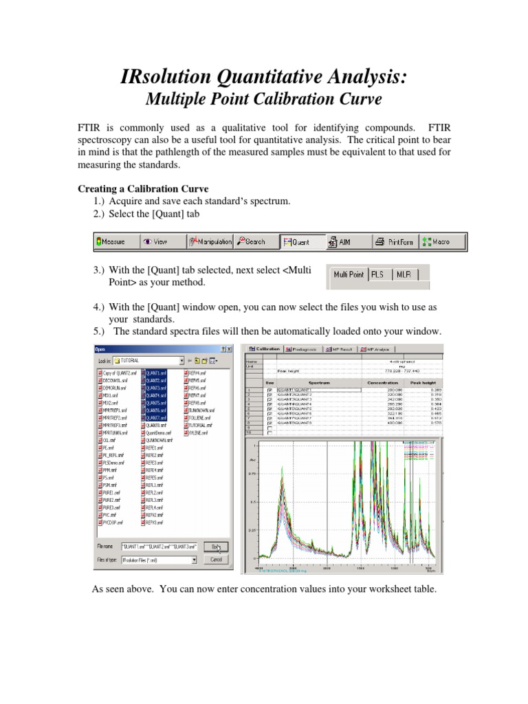 Shimadzu IRSolution QuantGuide | PDF