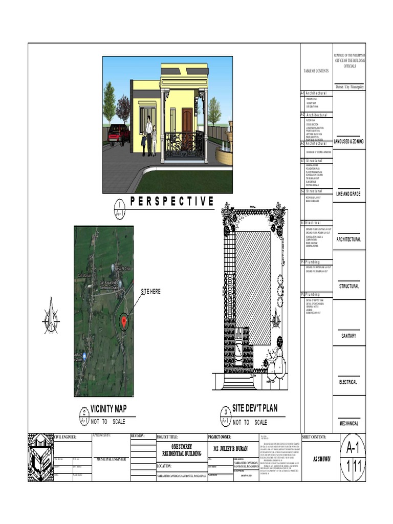 P E R S P E C T I V E: Site Dev'T Plan Vicinity Map | PDF | Civil Engineering | Economic Sectors