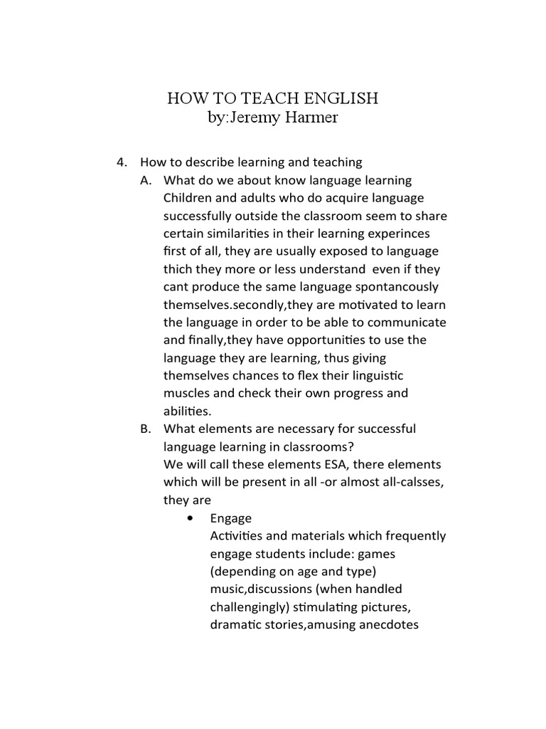 HOW TO TEACH ENGLISH Weekly PDF