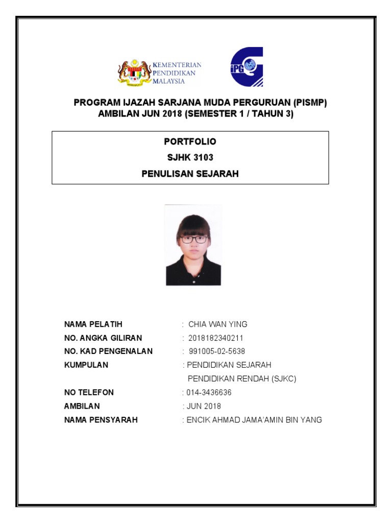 Portfolio SJHK 3103 | PDF