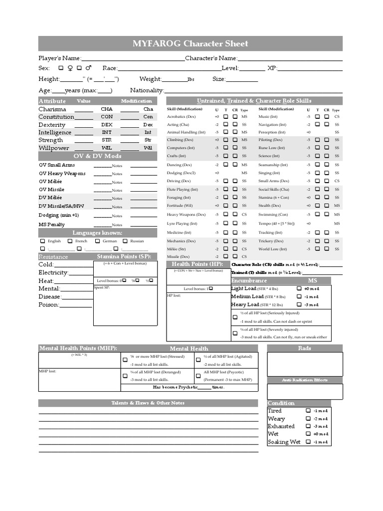 Myfarog Sheets The Coming 4.0 | PDF | Weaponry