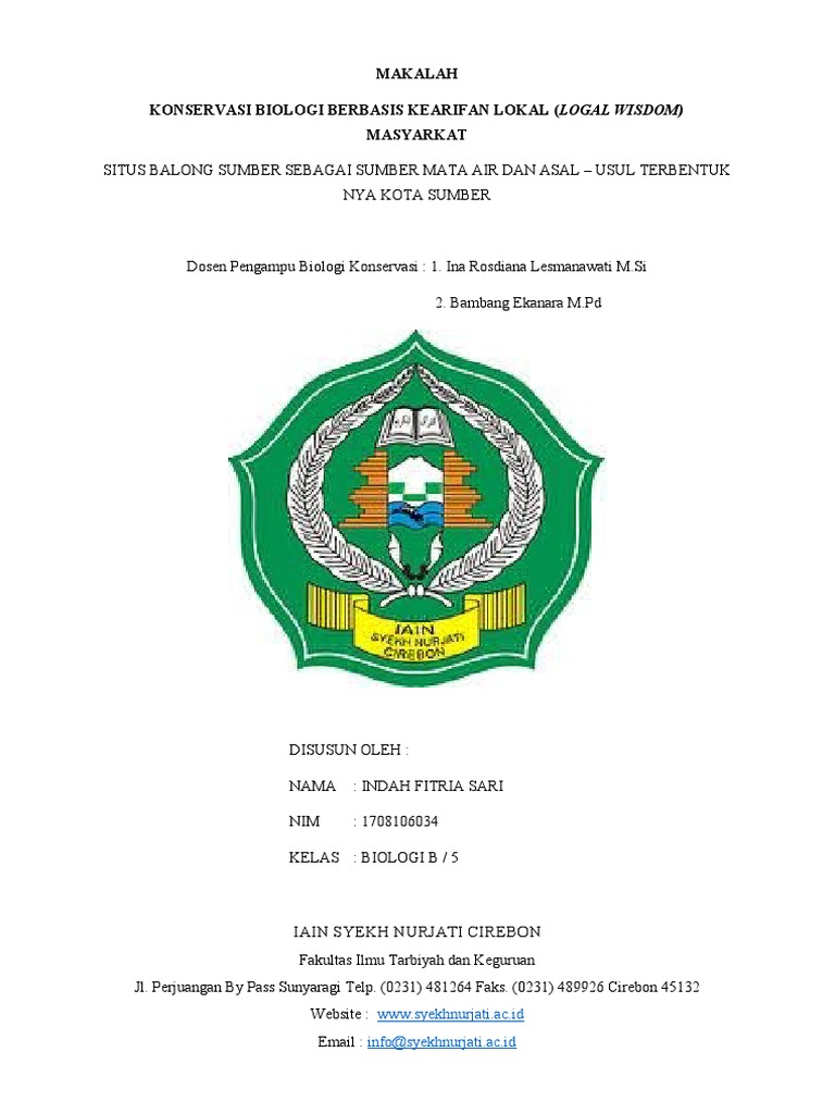 B - 1 - Indah Fitria Sari - 1708106034 - Situs Balong Sumber Sebagai ...