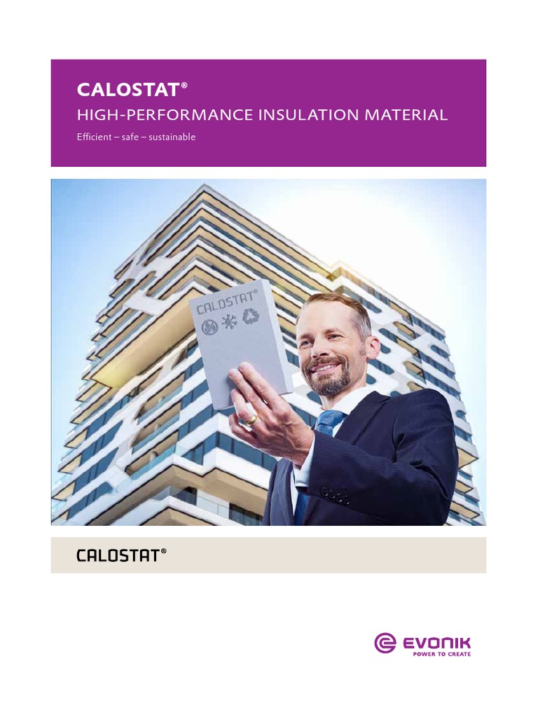 Calostat High Performance Insulation Material | PDF | Business | Chemicals
