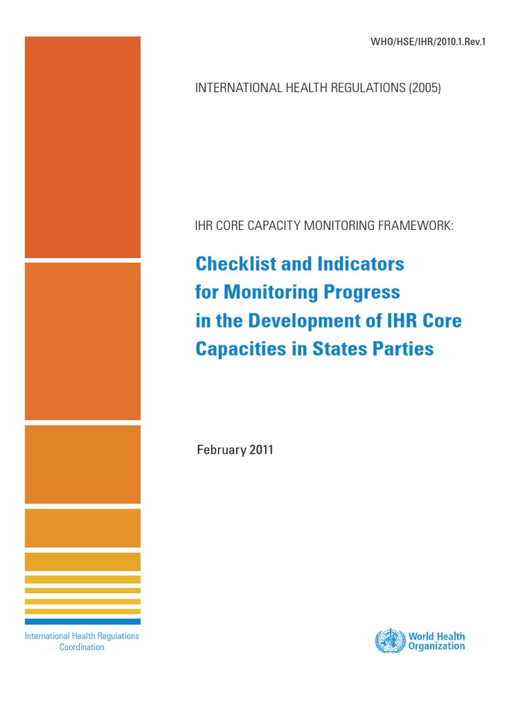 IHR Monitoring Framework Checklist and Indicators | PDF | Infection ...