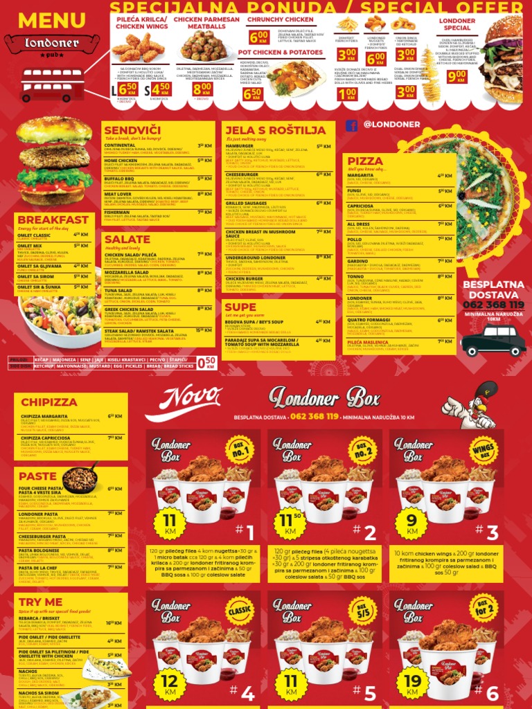 Londoner Menu - Sa Chicken Box III | PDF | Salad | Hamburgers