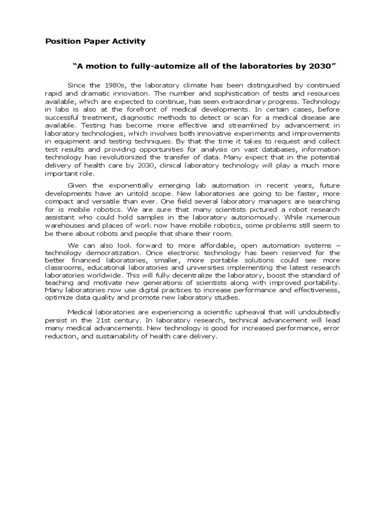 The Future of Fully Automated Laboratories: Benefits, Challenges and ...