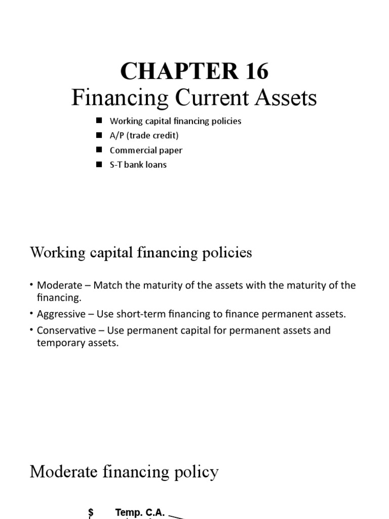 Strategies for Financing Current Assets | PDF