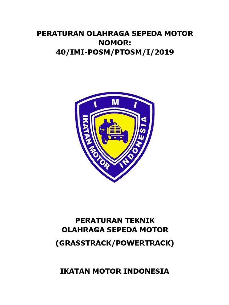 40 Peraturan Teknik Grasstrack Powertrack 2019 | PDF
