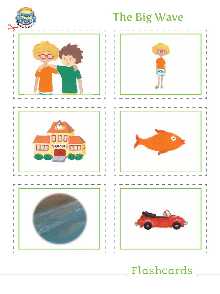 Grade 1 - The Big Wave - Flashcards | PDF