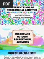 Active and Passive Recreational Activities | PDF | Physical Fitness ...