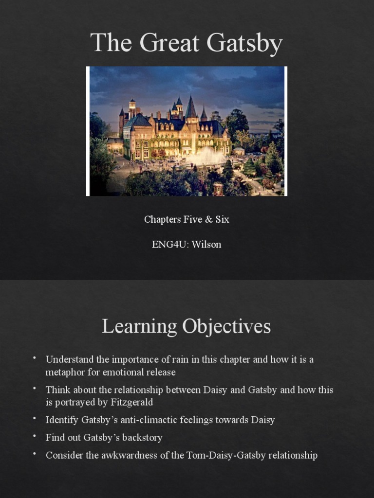 ENG 4U Gatsby Chapters 5 6 | PDF | The Great Gatsby