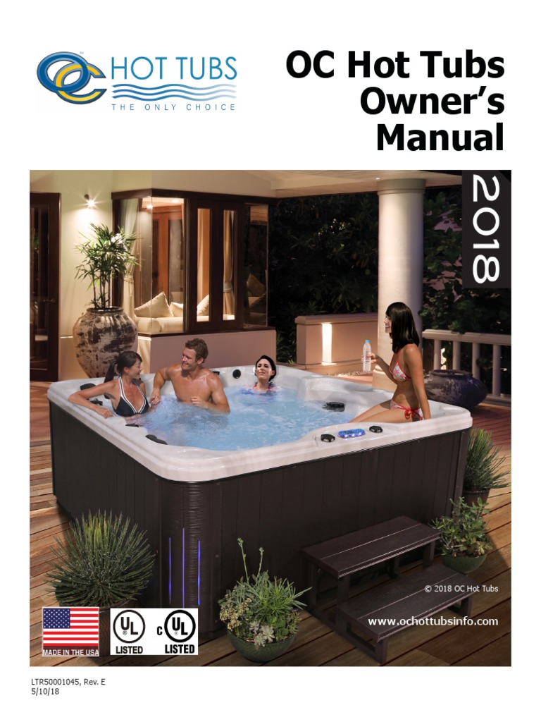 OC Hot Tubs Owner's Manual | PDF | Hyperthermia | Pregnancy
