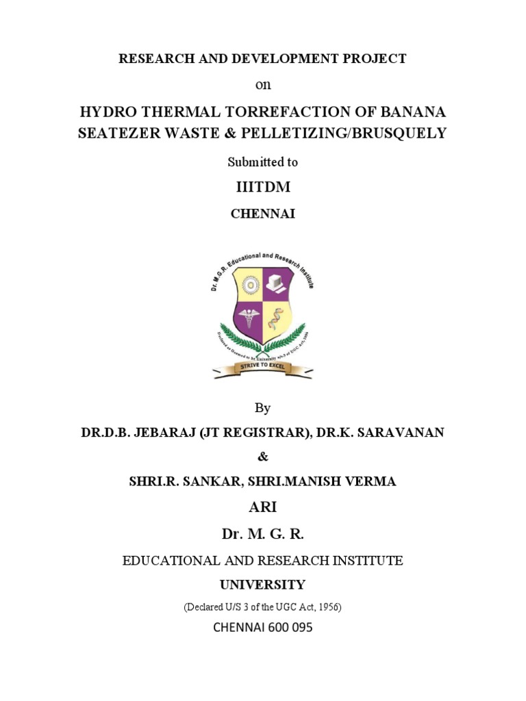 Banana Scutcher Biomass Conversion | PDF | Extrusion | Sustainable ...