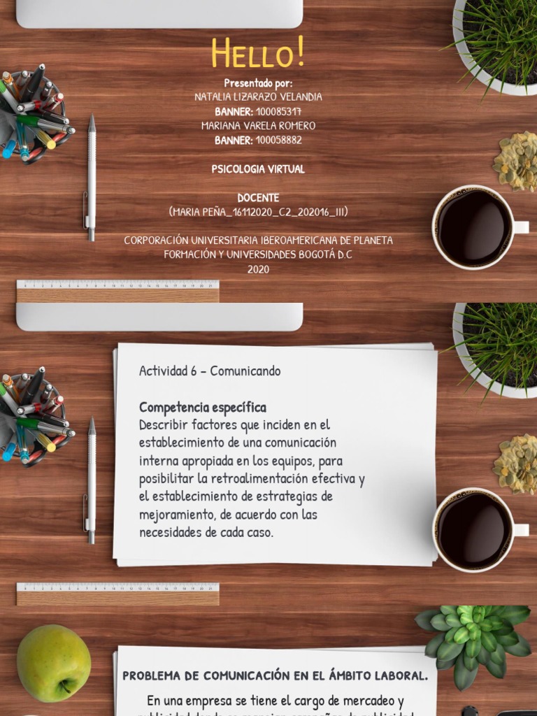 Actividad 6 Comunicando | PDF