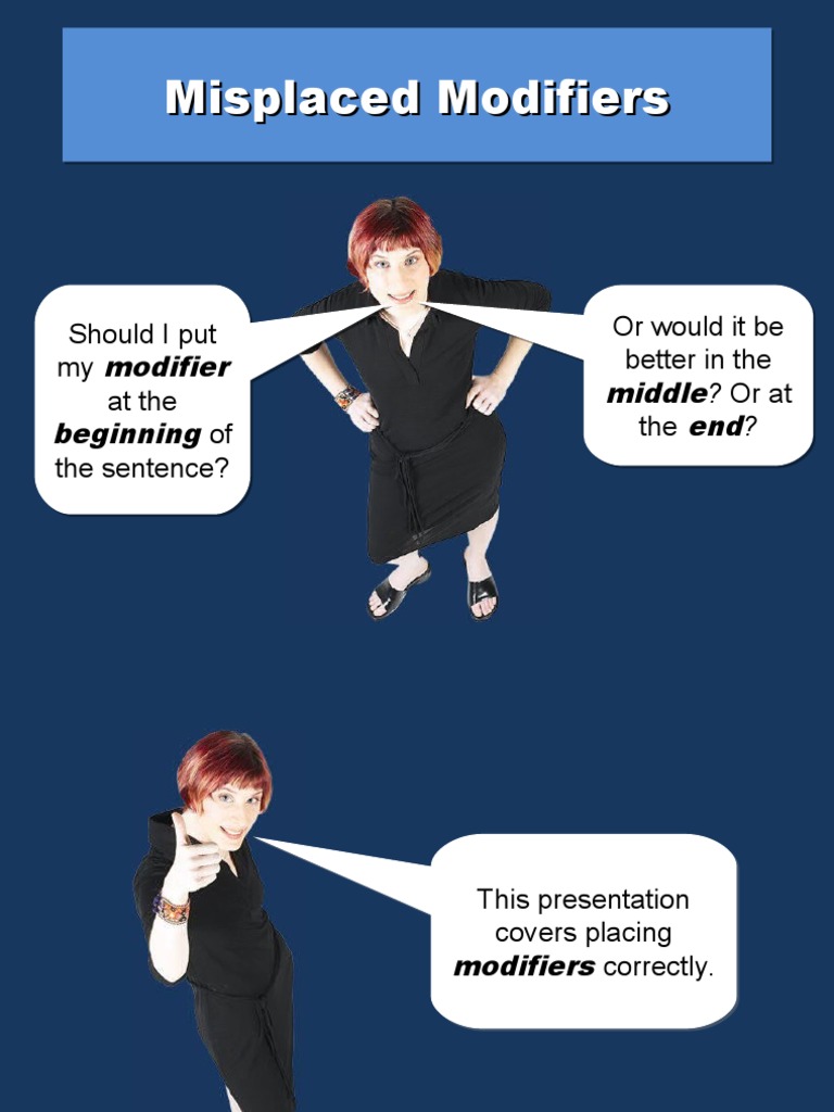 Correct Placement of Modifiers | PDF | Verb | Adjective