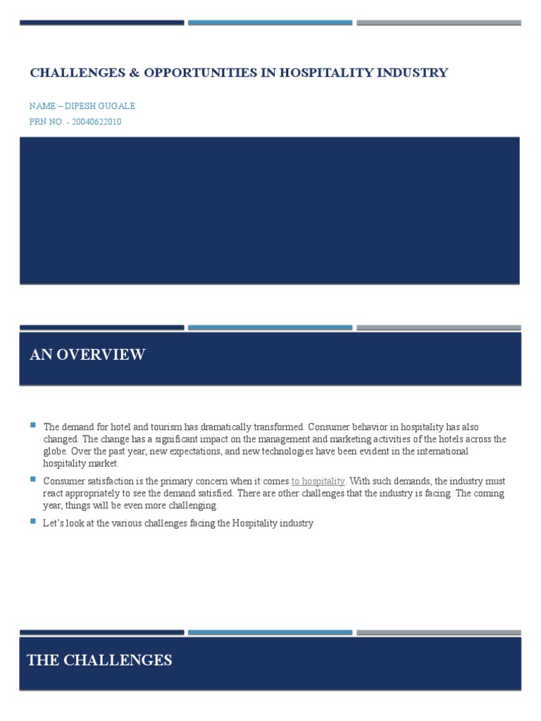 Challenges in the Hospitality Industry | PDF | Millennials | Employee ...