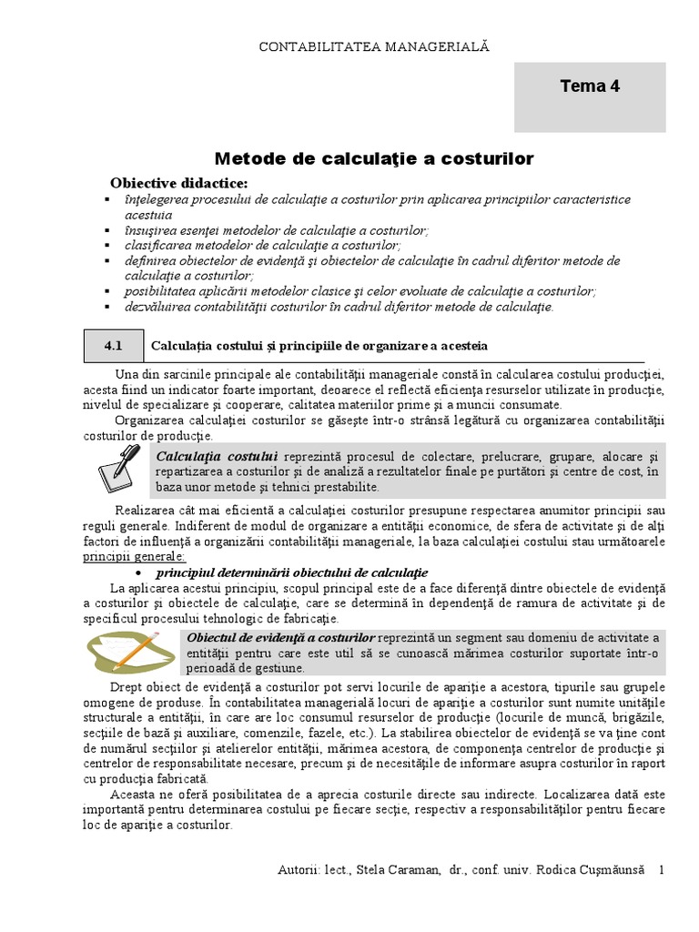 Conspect Tema 4. | PDF