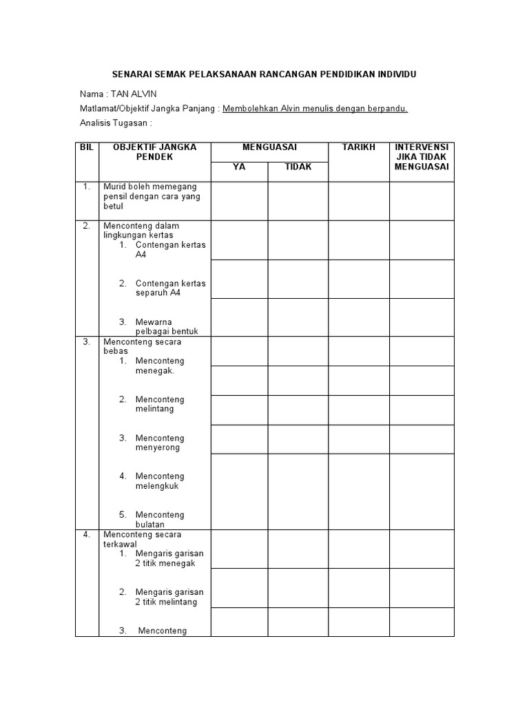 Penulisan Rpi Alvin | PDF