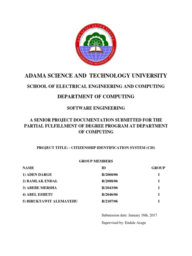 Citizen Identification and Registration System | PDF | Feasibility ...