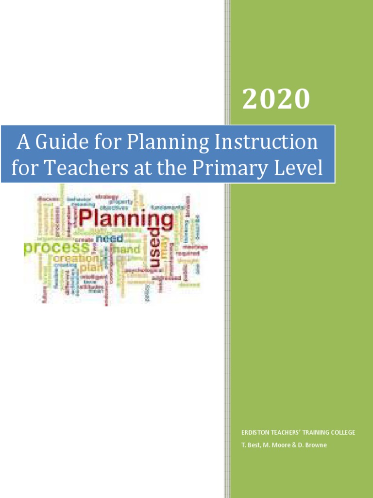Instructional Planning Guide for Teachers | PDF | Curriculum | Teachers
