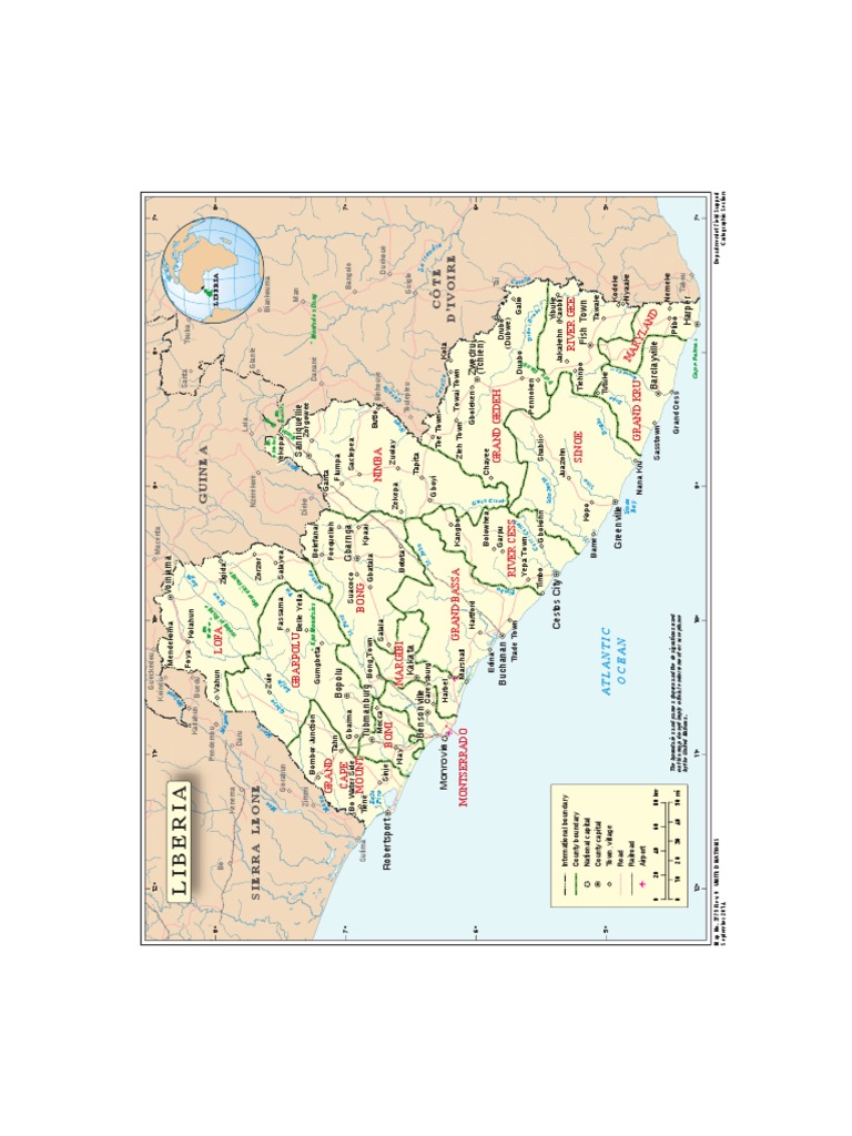 Liberia Map PDF | PDF | Teaching Mathematics
