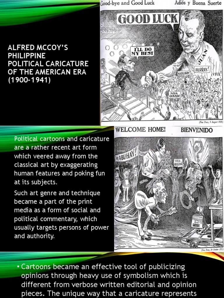 Analysis of Political Caricatures during the American Period in the ...