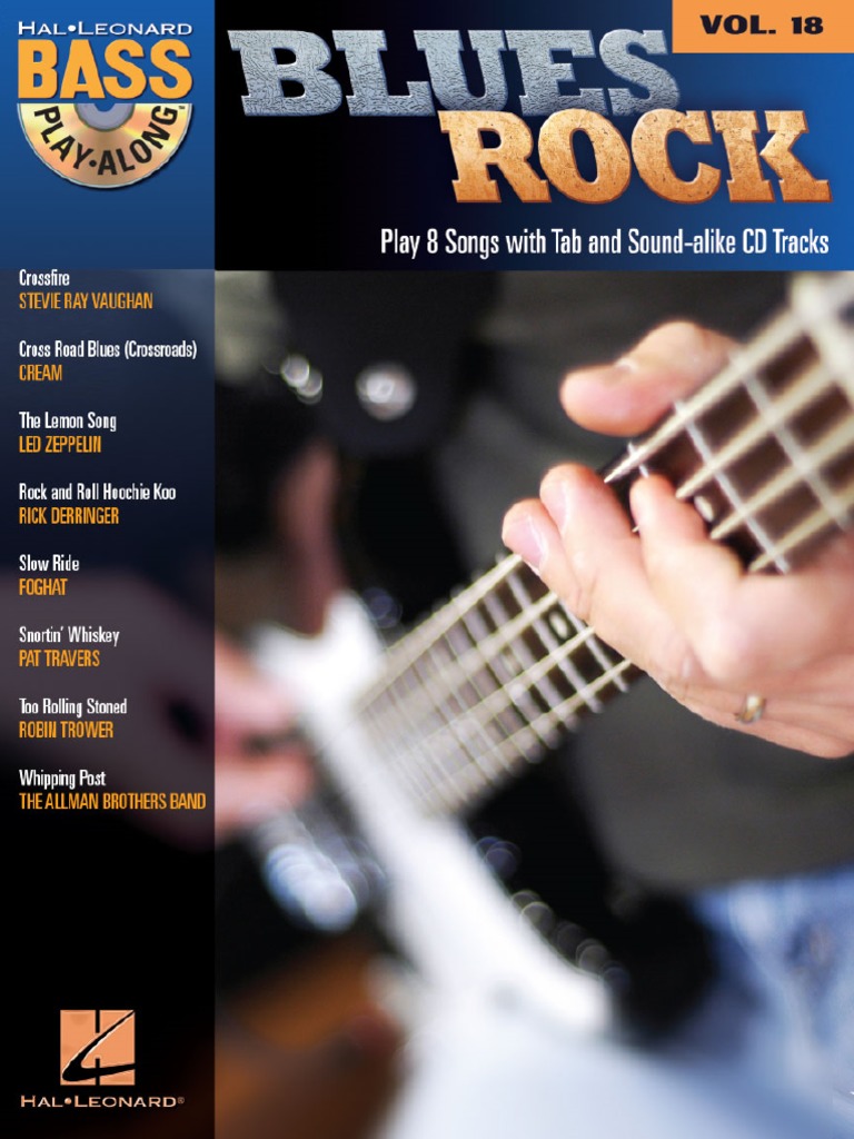 Bass Play-Along Vol 18 - Blues Rock | PDF | Entertainment (General)