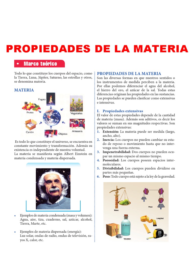 Propiedades de La Materia | PDF | Importar | Líquidos
