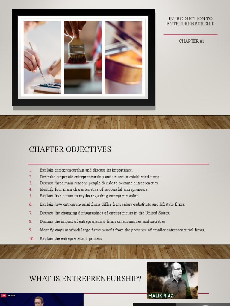 Introduction To Entrepreneurship: Chapter #1 | PDF | Entrepreneurship ...