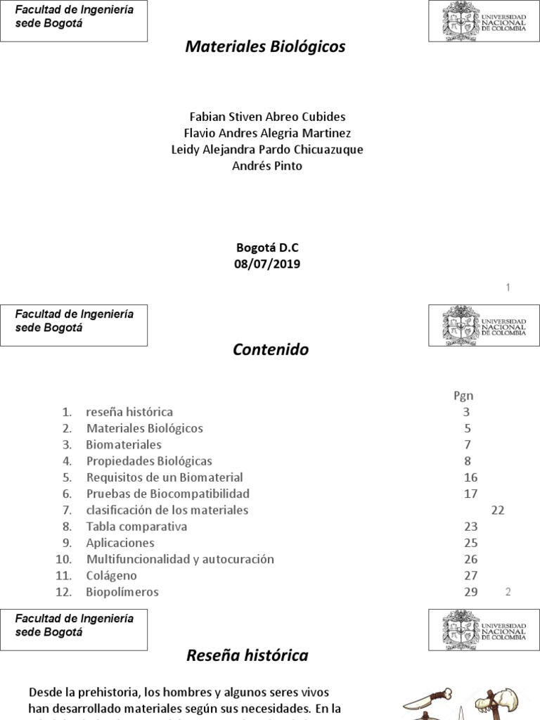 Materiales Biológicos y Biomateriales | PDF | Biopolímero | Biomaterial