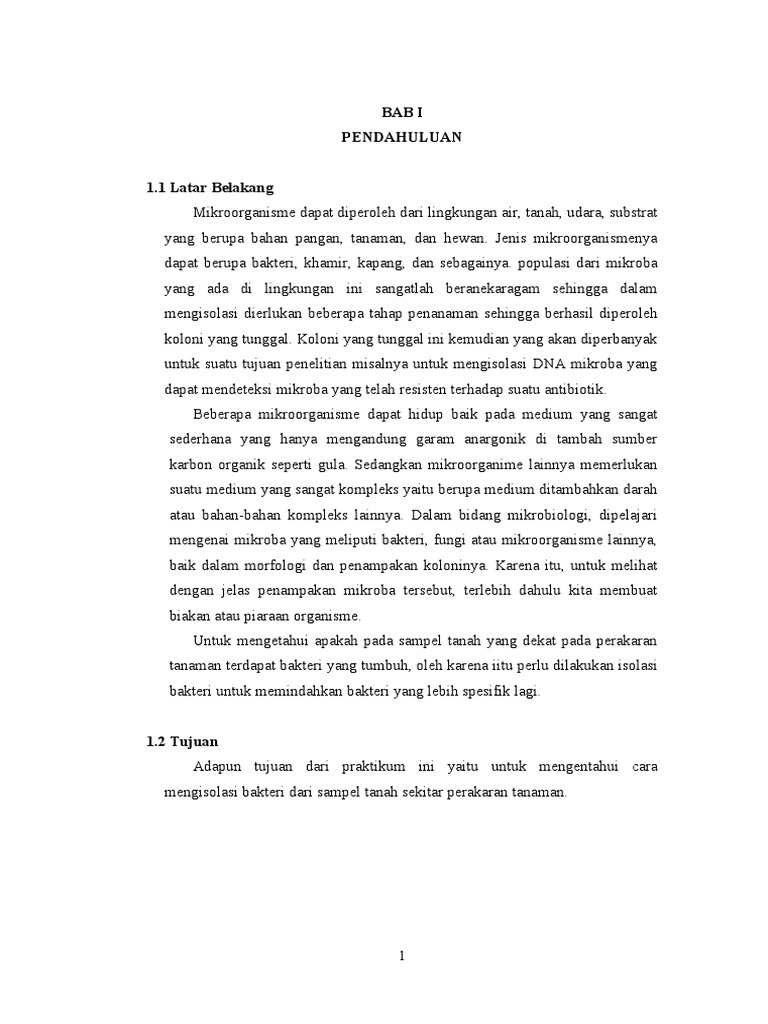 Isolasi Bakteri | PDF