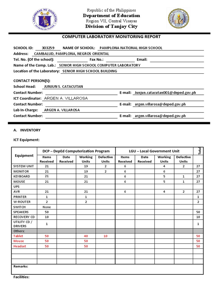 Complab Monitoring Report | PDF | Information And Communications ...