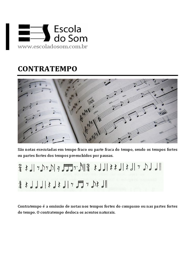 8 - Contratempo | PDF | Ritmo | Música clássica