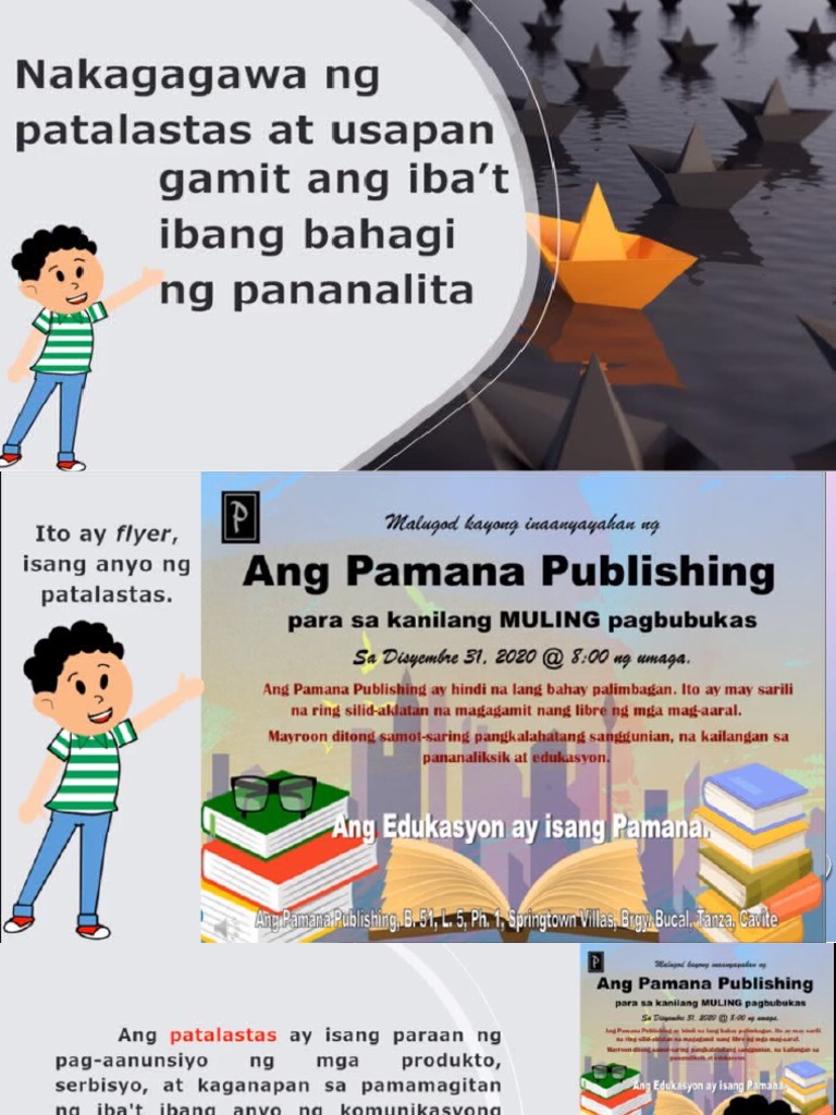 Paggawa NG Patalastas Grade 6 | PDF