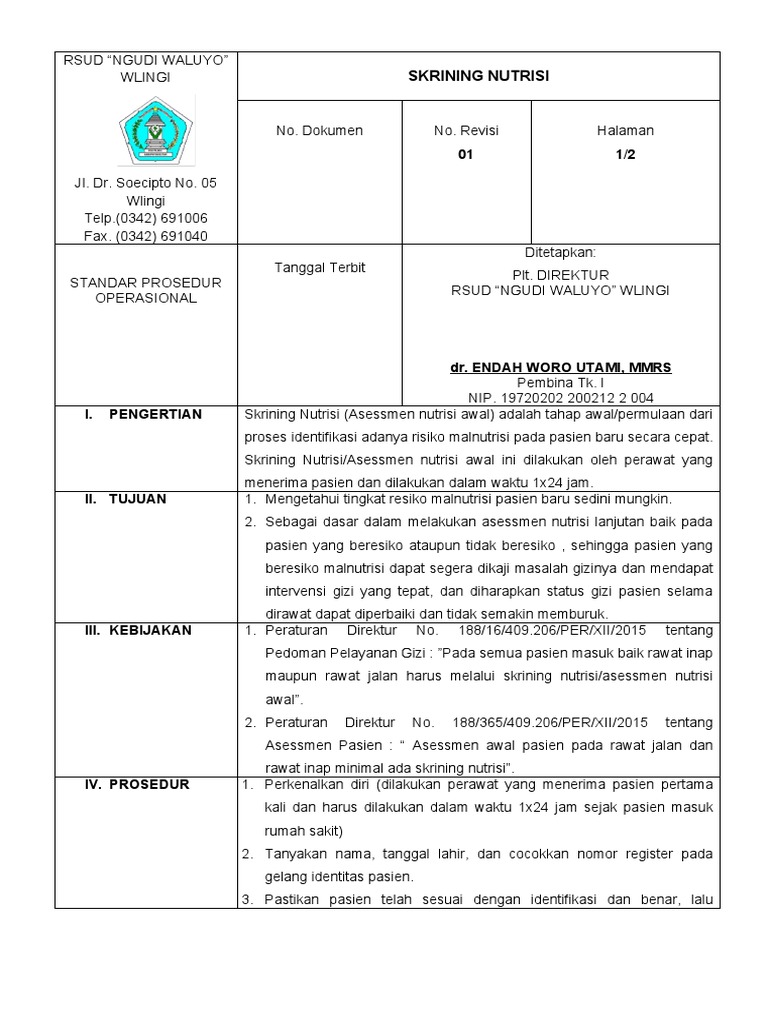 Skrining Nutrisi | PDF