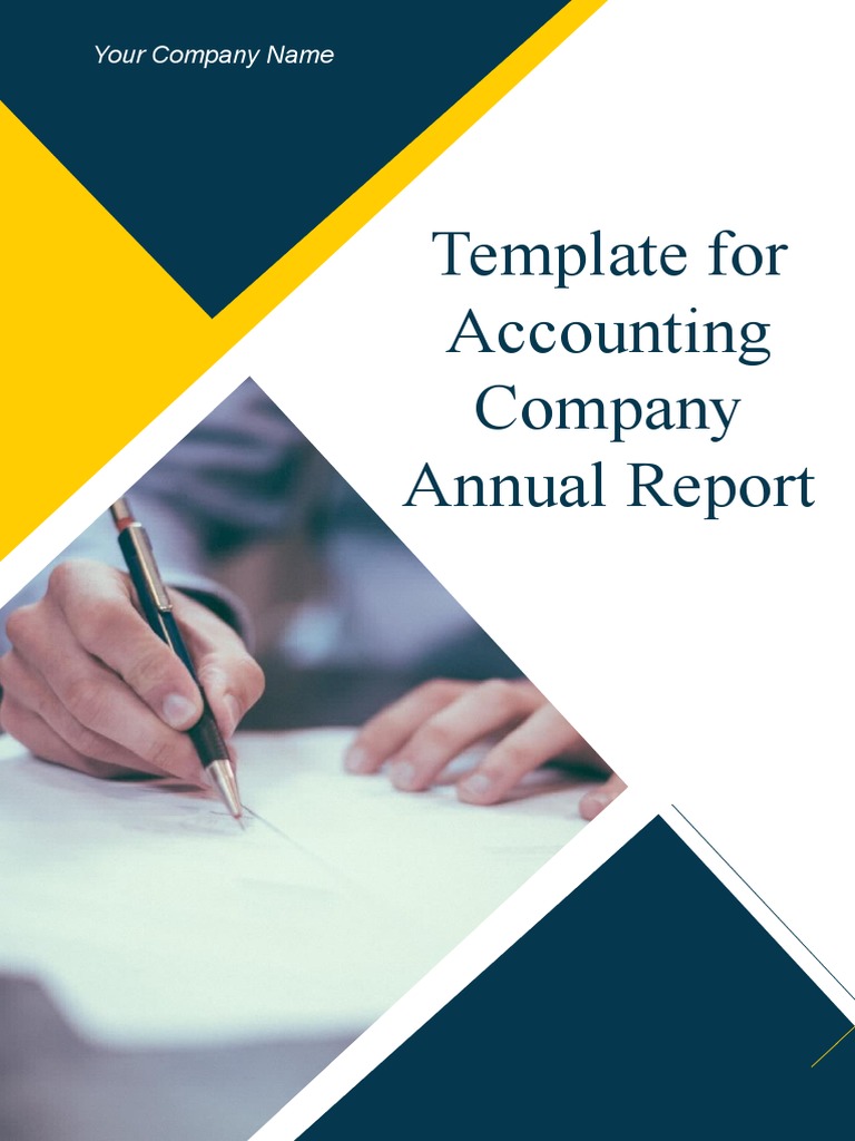 Template For Accounting Company Annual Report PDF Doc PPT Document ...