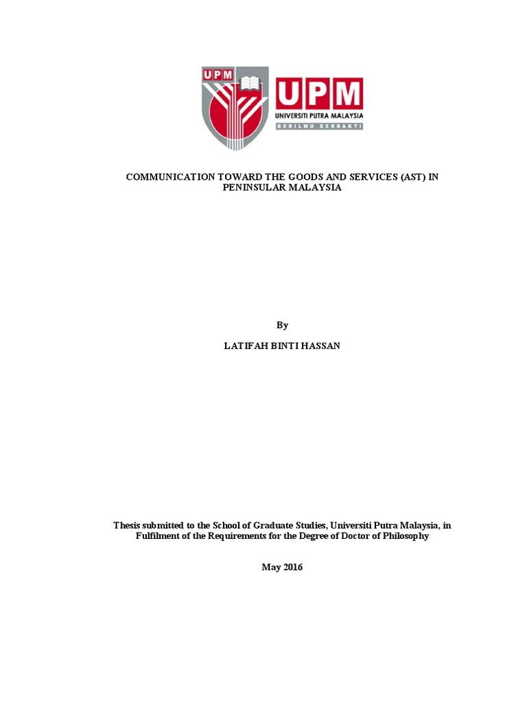 Template UPM | PDF | Page Layout | Thesis