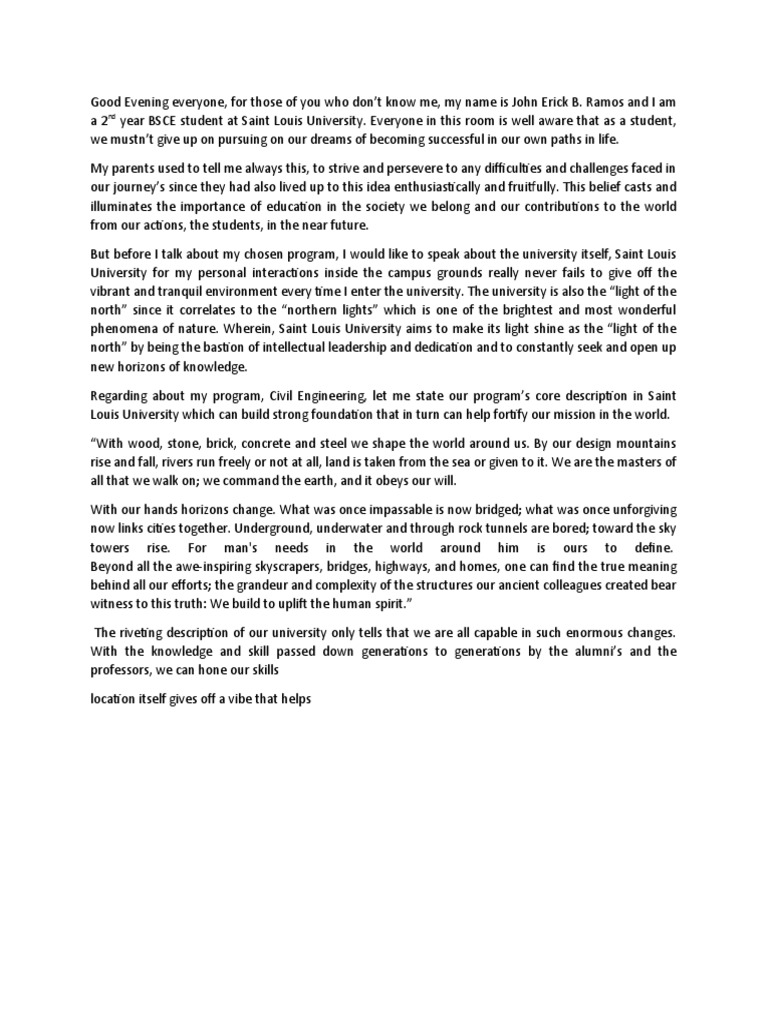 School Promotion Speech | PDF