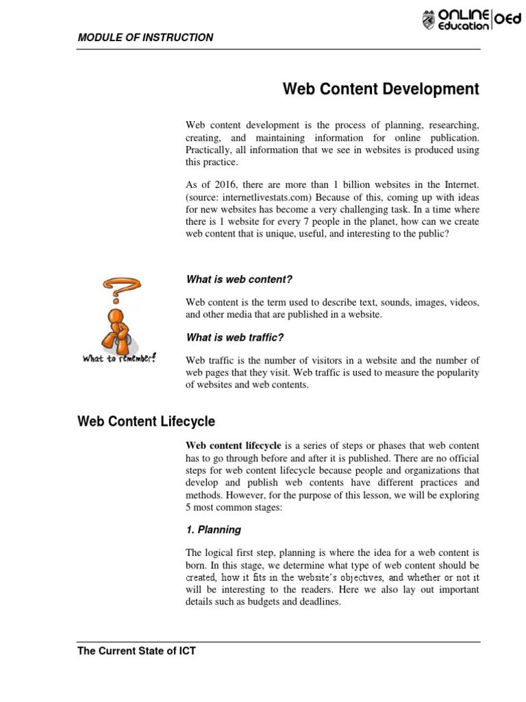 Week 012-Module Web Content Development | PDF | World Wide Web ...