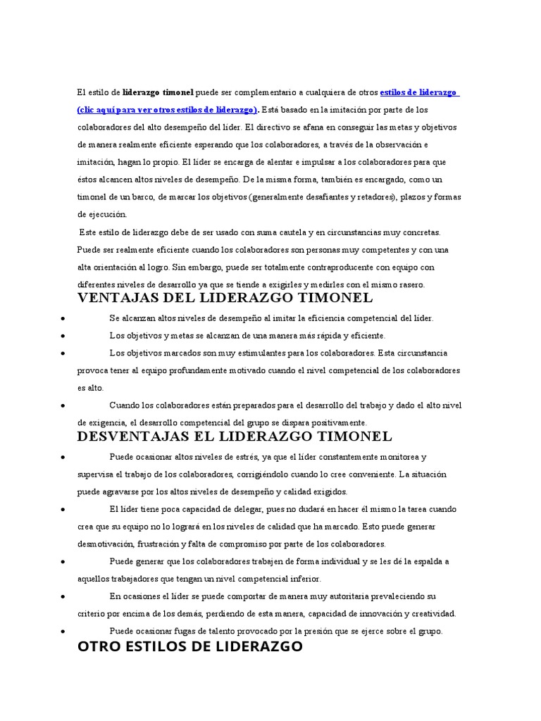 El Estilo LIDER TIMONEL | PDF | Barack Obama | Partido Demócrata ...