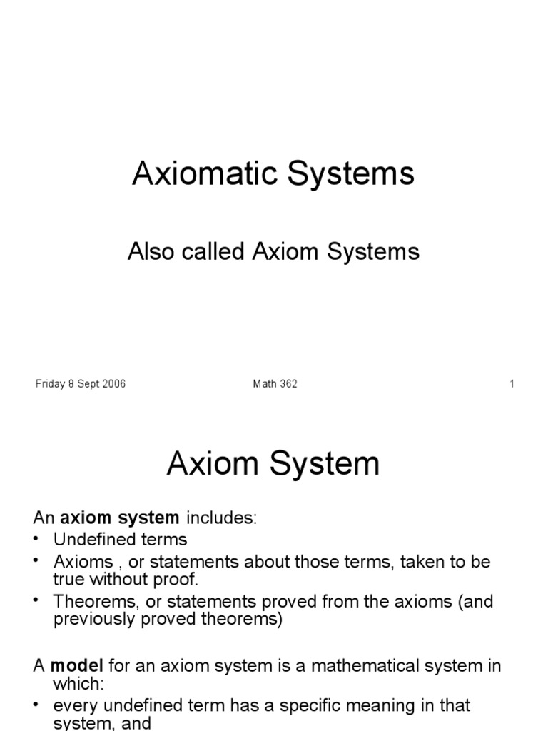 Advanced Axiomatic Systems | PDF | Axiom | Sphere