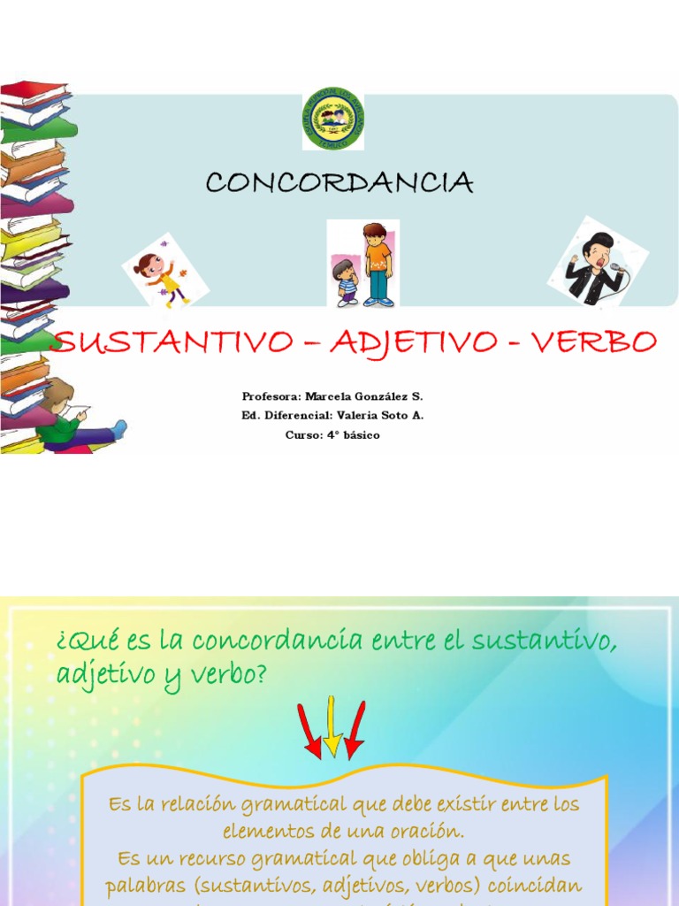Concordancia Entre Sustantivos Y Verbos