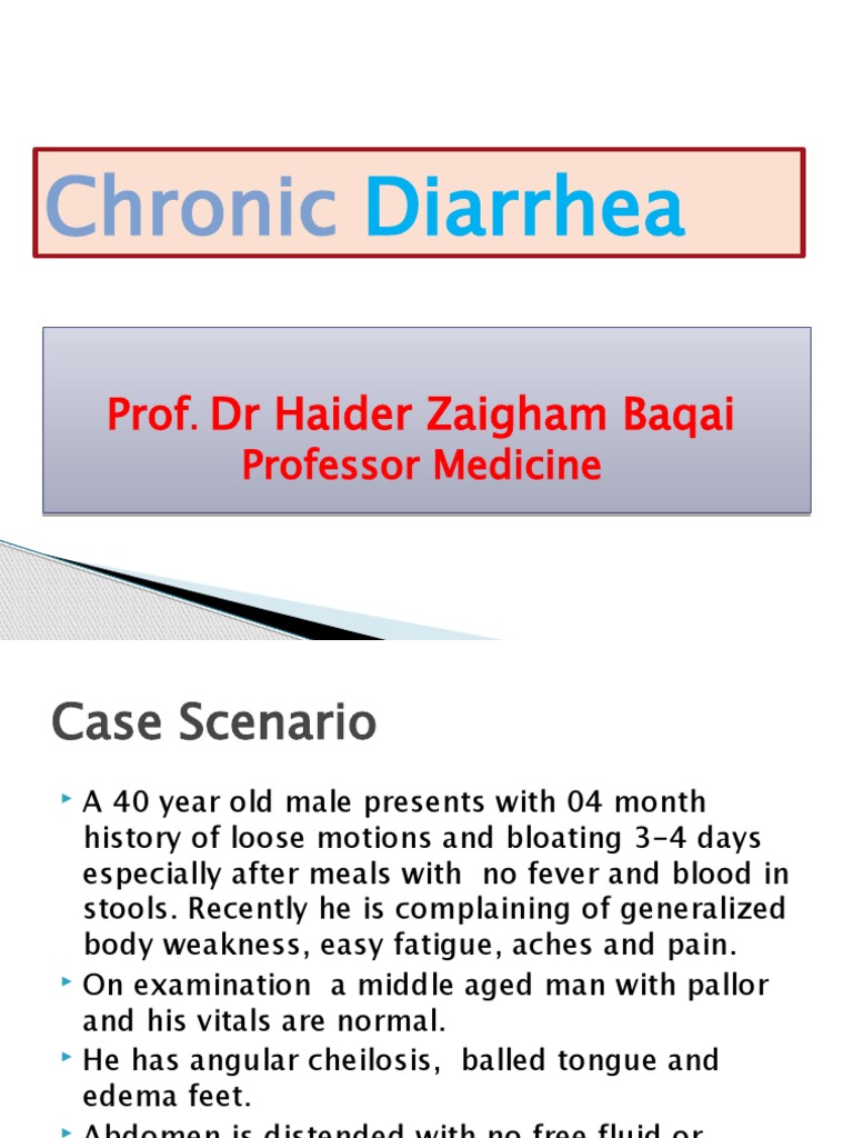 CHRONIC DIRRHEA Final | PDF | Coeliac Disease | Diarrhea
