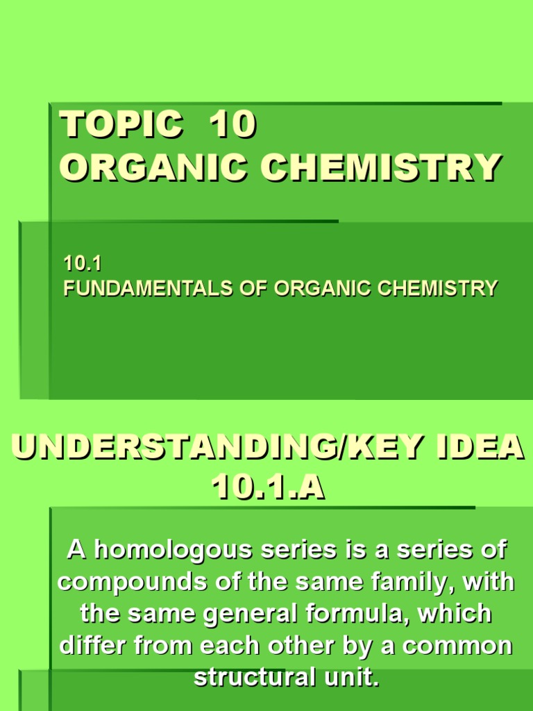 Topic 10 Organic Chemistry | PDF | Amine | Functional Group