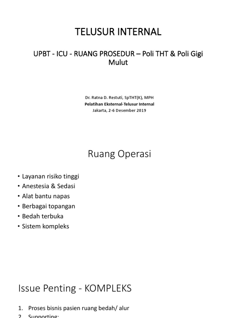 Telusur Sistem Dan Pasien ICU-UPBT-RPT-Rajal | PDF | Pengembangan Diri