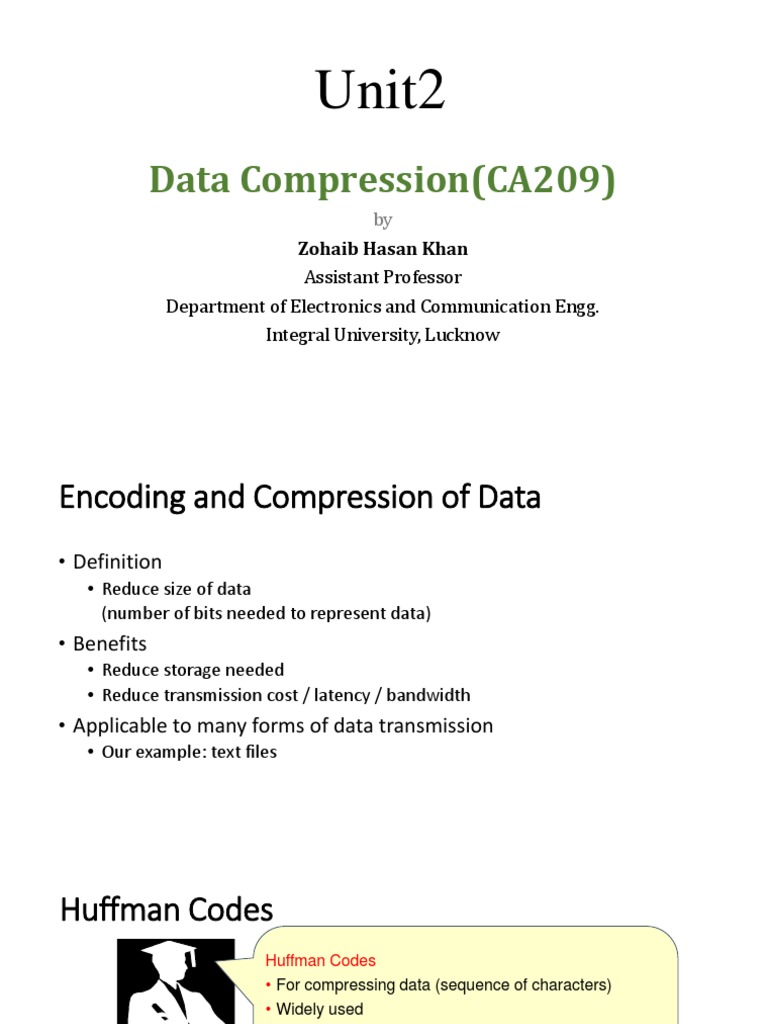 Unit 2 | PDF | Code | Data Compression